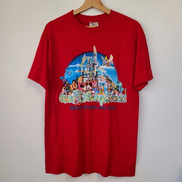 Disney | Shirts | Vintage Walt Disney World Genie Aladdin Tee | Poshmark
